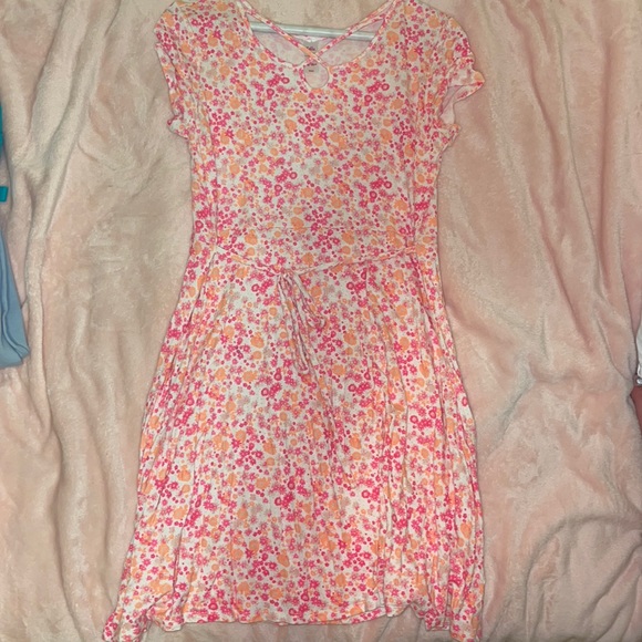 Justice | Dresses | Justice Girls Plus Size Pink And Orange Flower ...